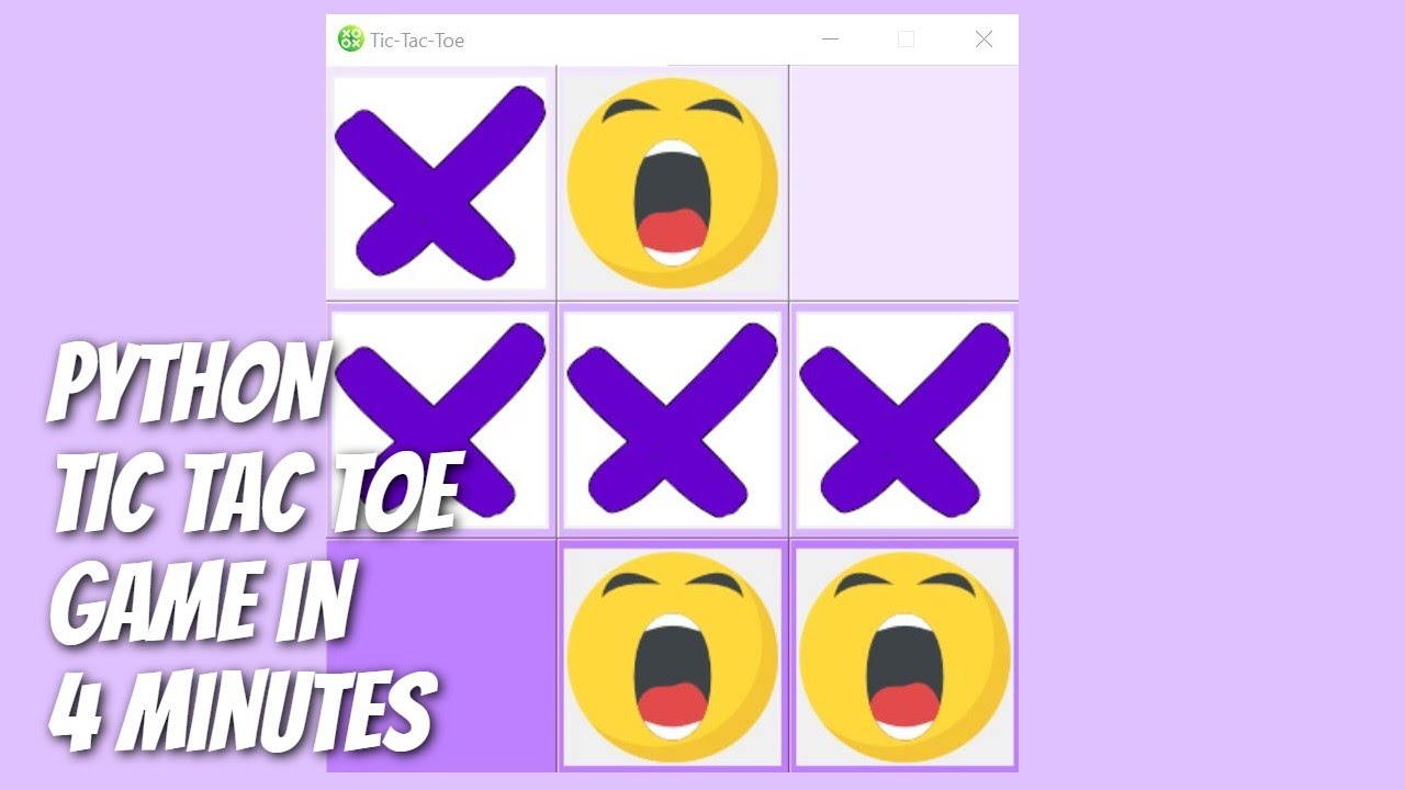 Python / Tkinter - Tic Tac Toe Game in 4 minutes!