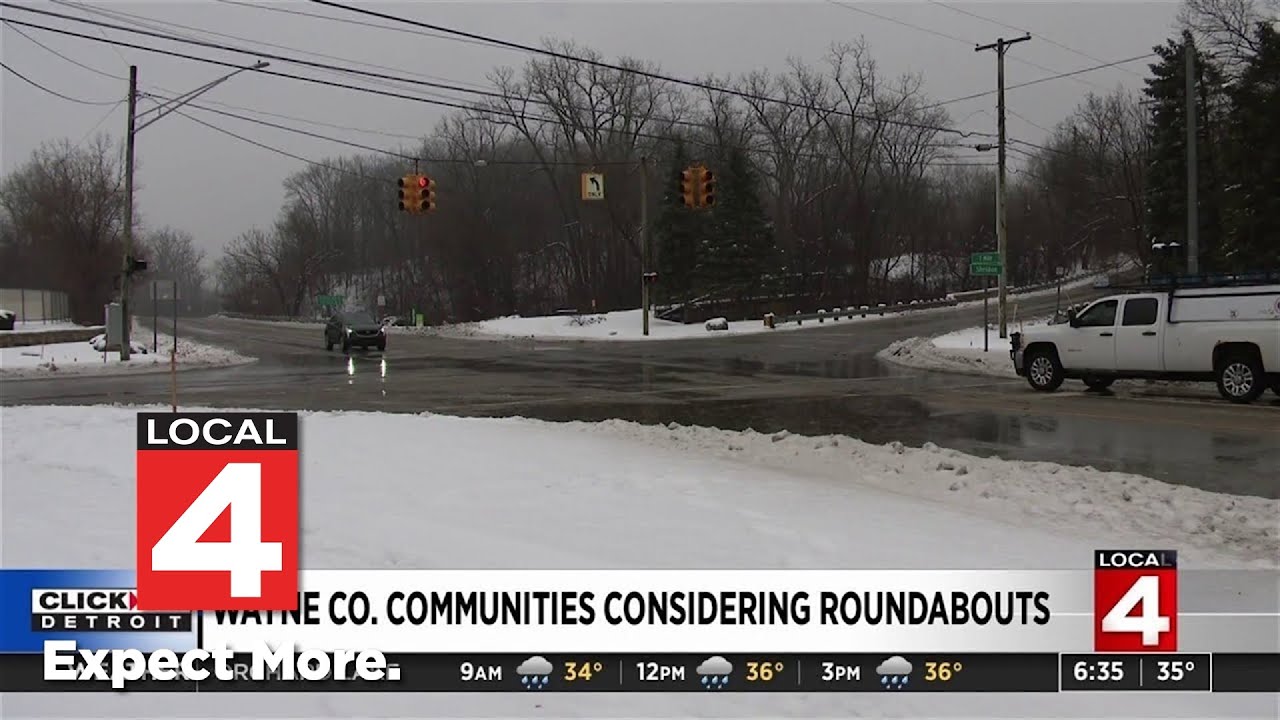2 Wayne County communities considering adding roundabouts