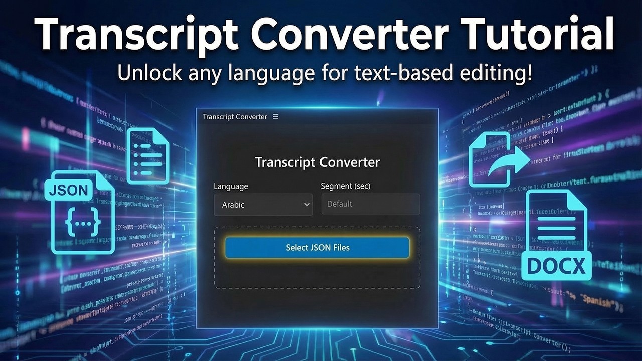 Transcript Converter for Premiere Pro Tutorial