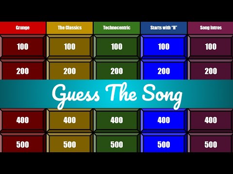 Guess the Song: Jeopardy-Style Music Quiz