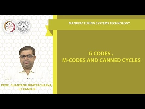 G codes , M-codes and Canned cycles