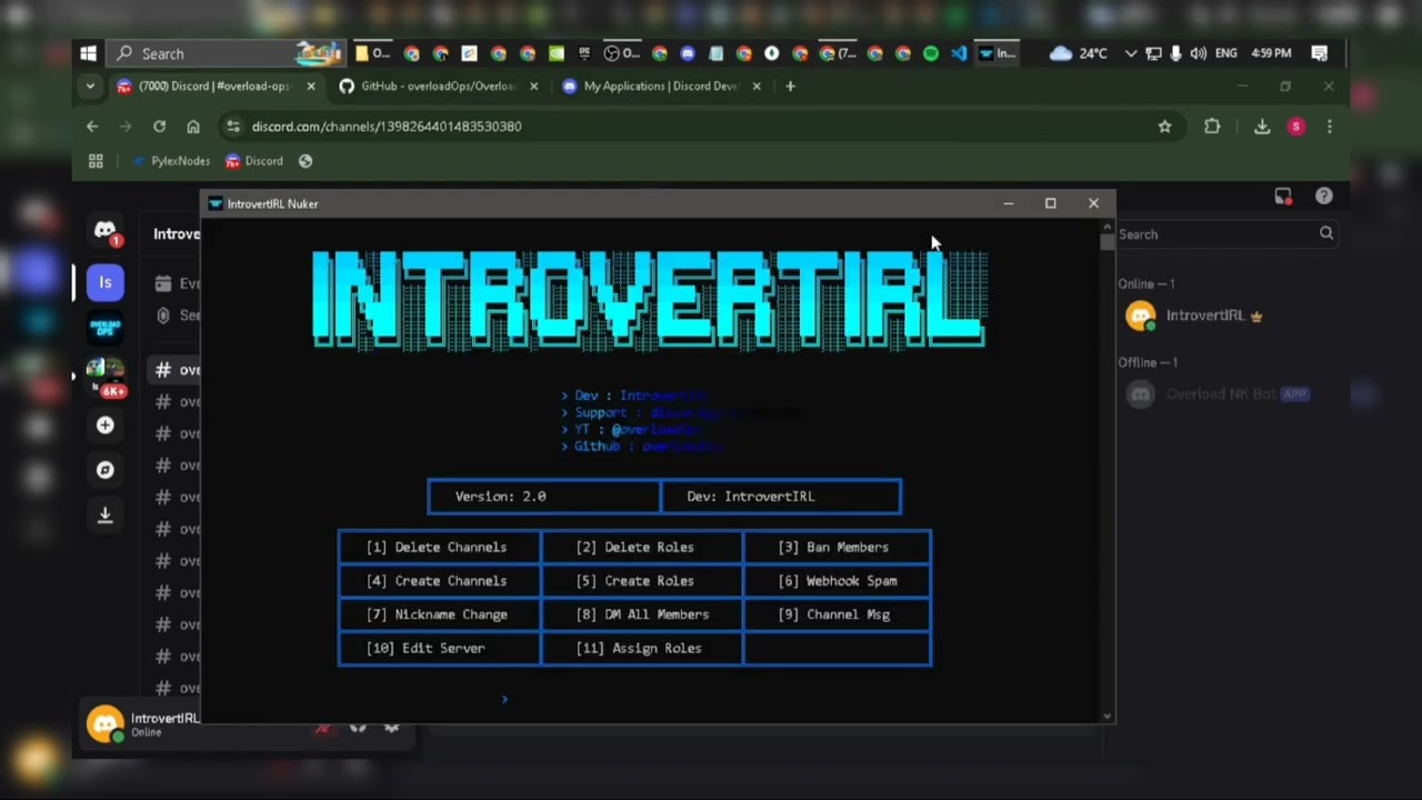 FREE FASTEST AND ADVANCE DISCORD NUKE BOT 2025 | WORKS 24/7