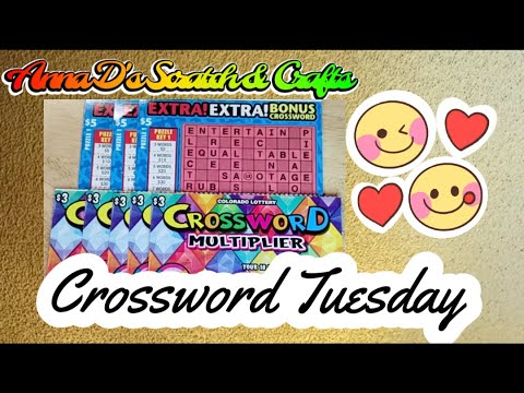 Crossword Tuesday $15 each of Extra Extra Bonus Crossword and Crossword Multiplier