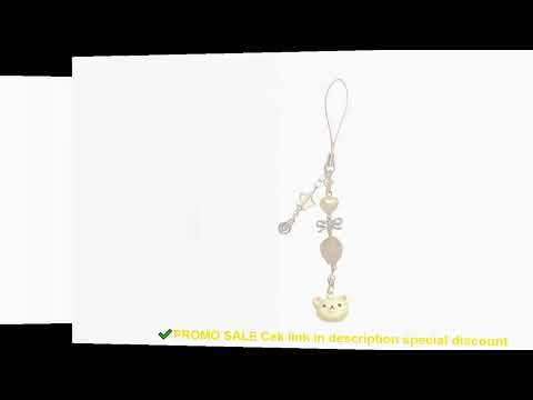 Bear Pendant Beaded Phone Charm Y2K Fairy Core Keychain