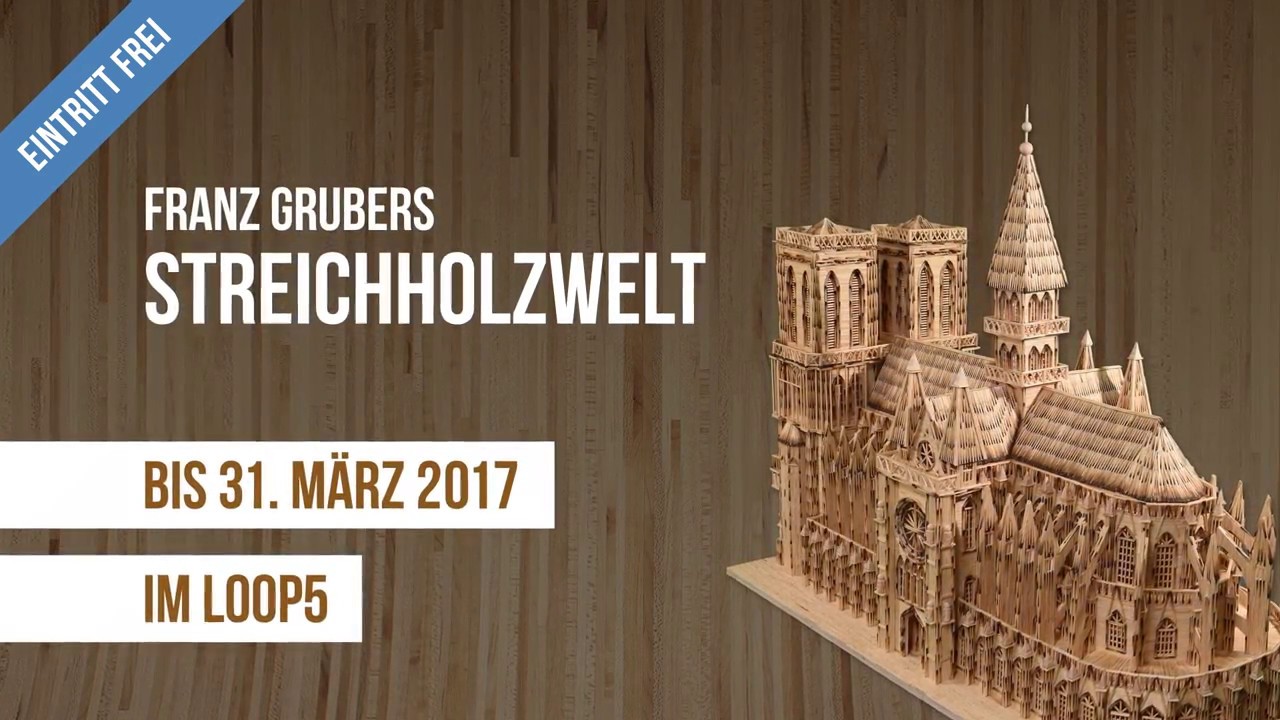 Franz Grubers Streichholzwelt im LOOP5 Shopping Centre in Weiterstadt