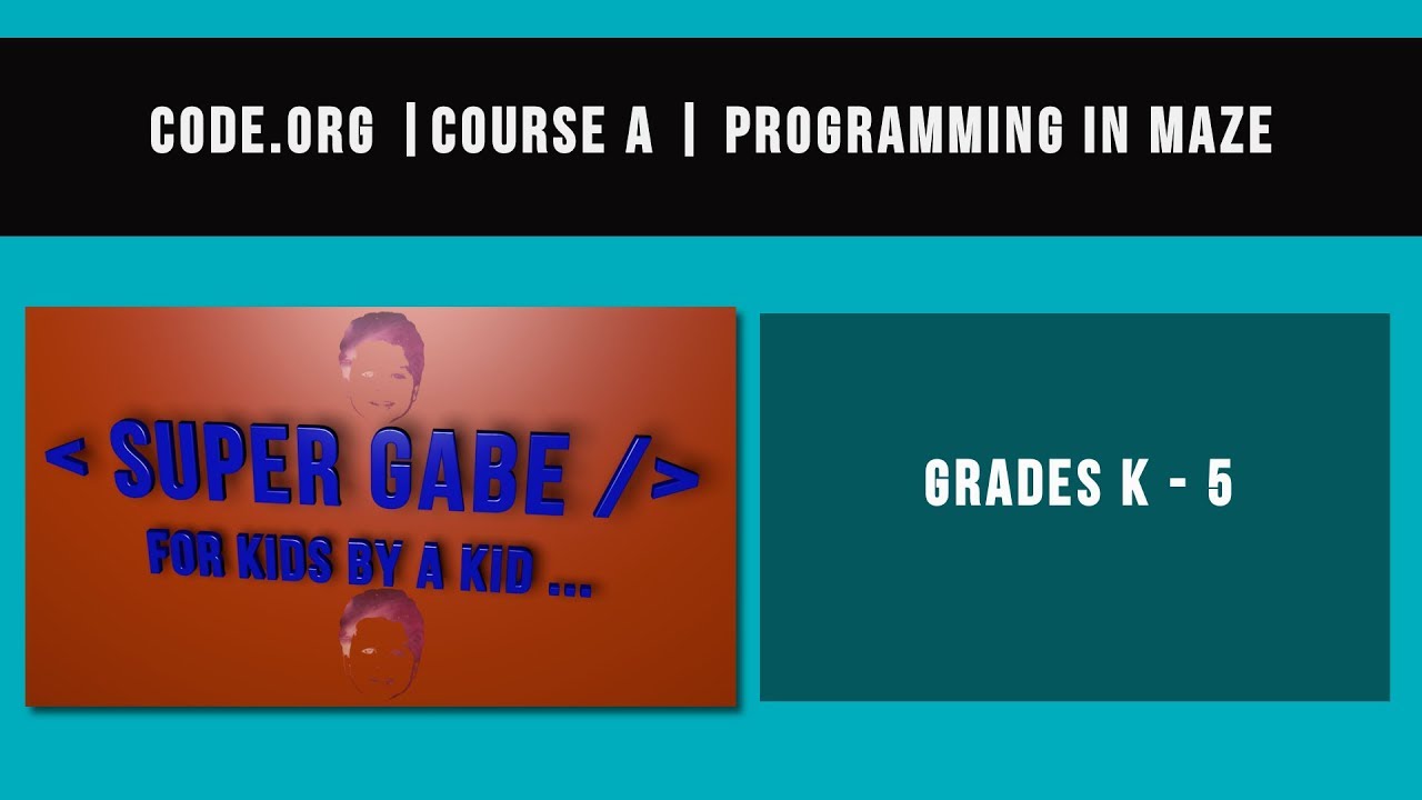 CODE.ORG | COURSE A | LESSON 6 | PROGRAMMING MAZE