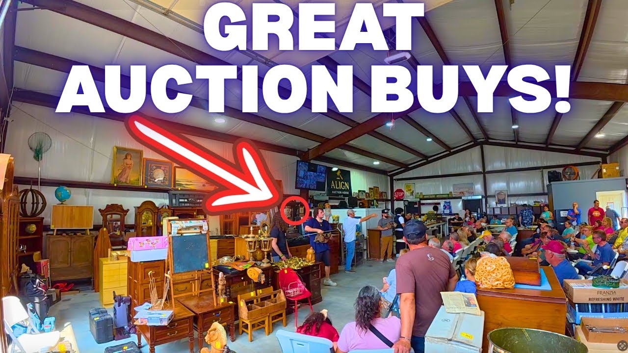 There's a New AUCTION HOUSE Right Down the Street - I Got some GREAT Deals!