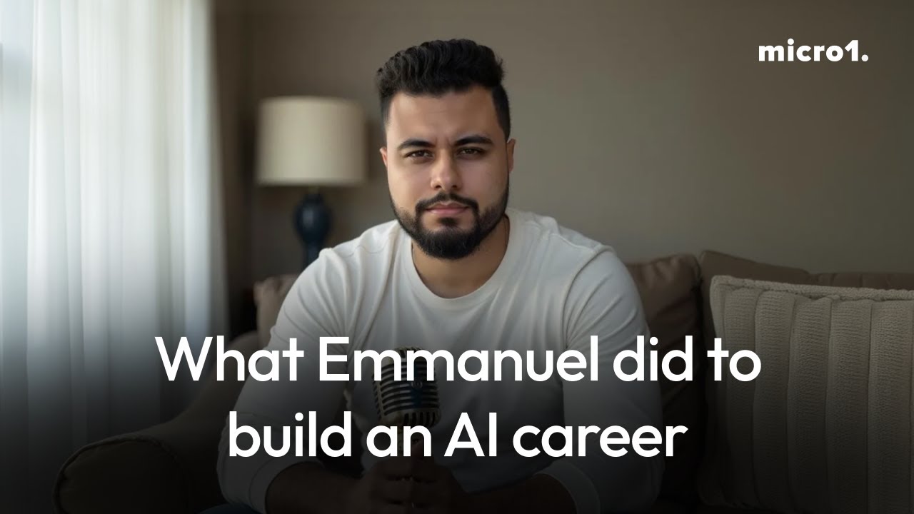 What Emmanuel did to build an AI career in Brazil with micro1