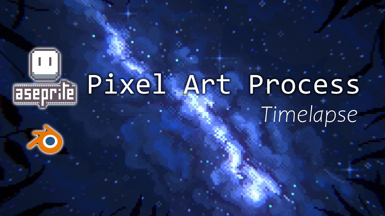 Starry Sky | Aseprite x Blender Pixel Art Process [097]