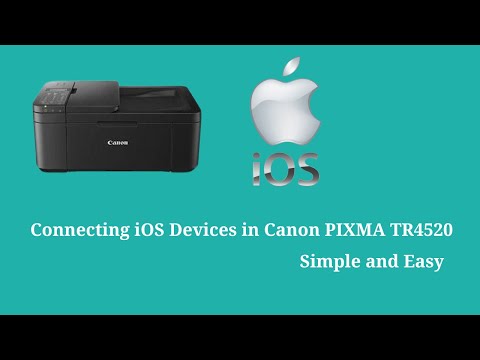 How to Connecting Mac iOS Devices in Canon PIXMA TR4520