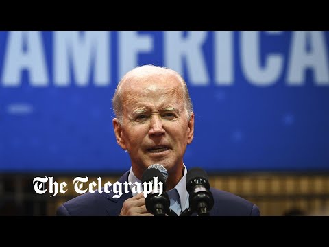 in less than a minute Joe makes a double gaff in a campaign stop in ...