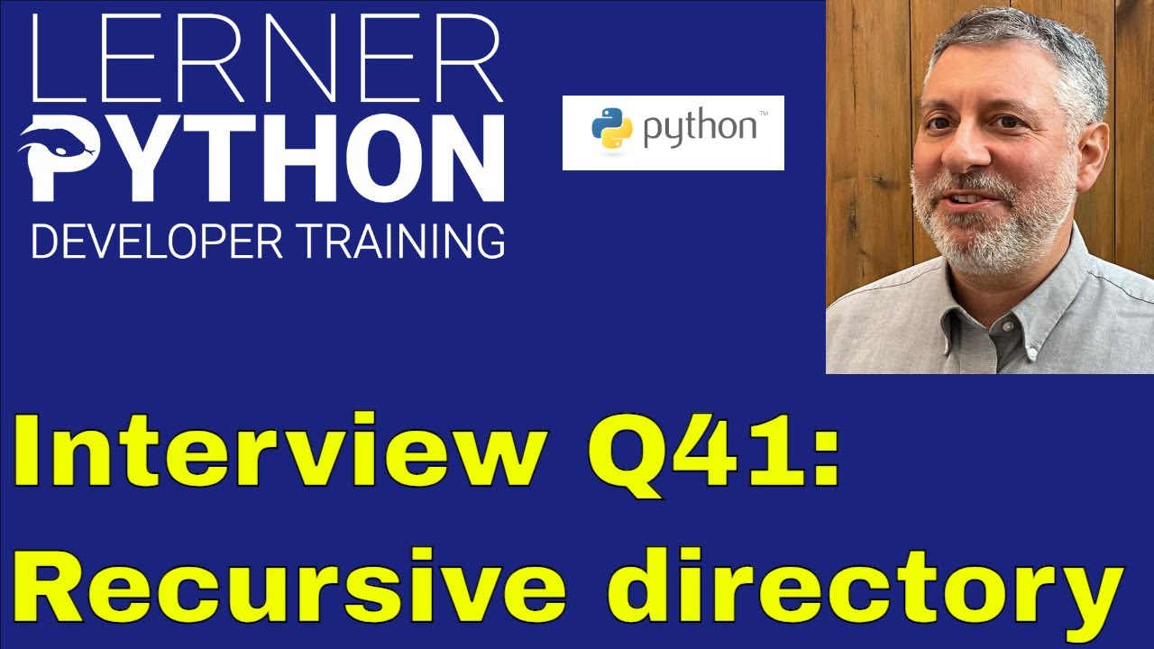 Python interview question #41: Recursive directory listing