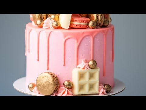 Loaded Pink Baby Shower Cake