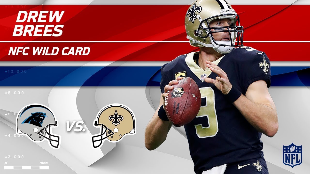 Drew Brees' 376 Yards & 2 TDs vs. Carolina! | Panthers vs. Saints | Wild Card Player HLs