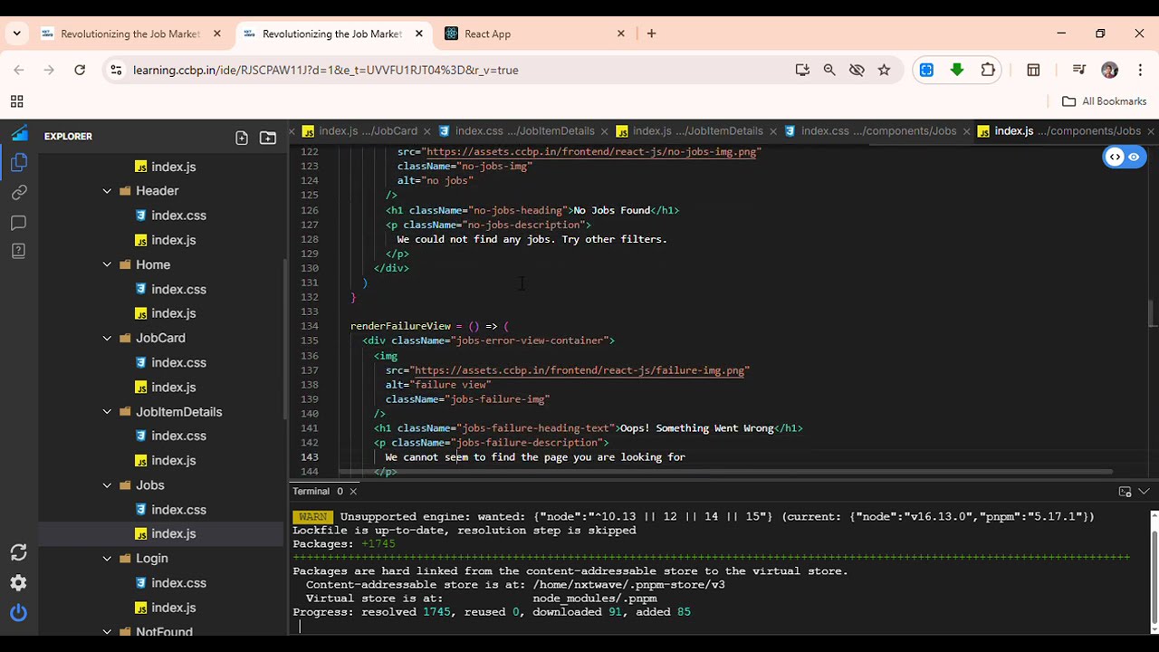 Jobby App Solution | Assignment 5 | React JS | NxtWave CCBP 4.0 | All Test Cases Passed.