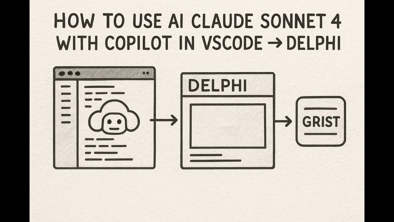How to Use AI Claude Sonnet-4 With Copilot in VsCode + Delphi