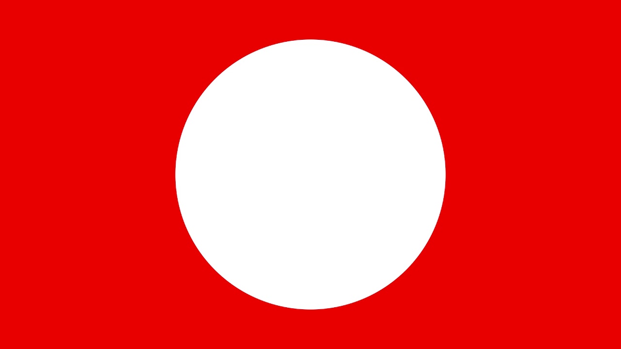 White Circle Red Background Scale Up