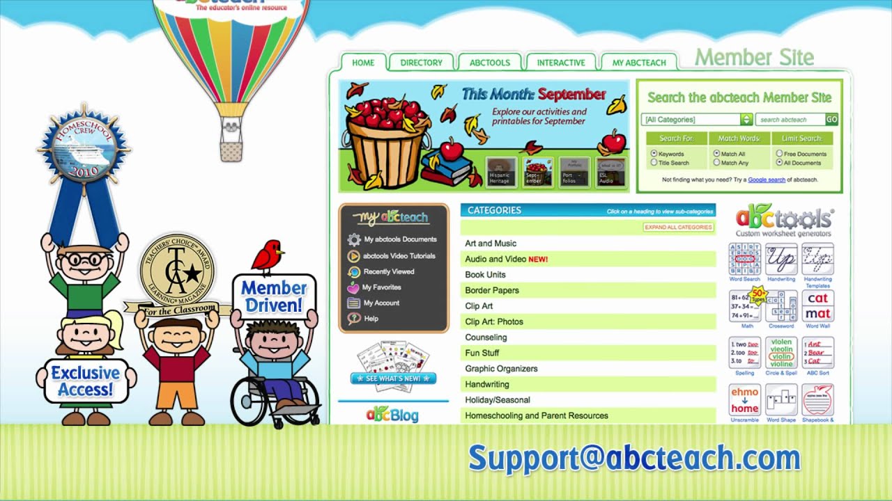 abcteach - the educator's online resource