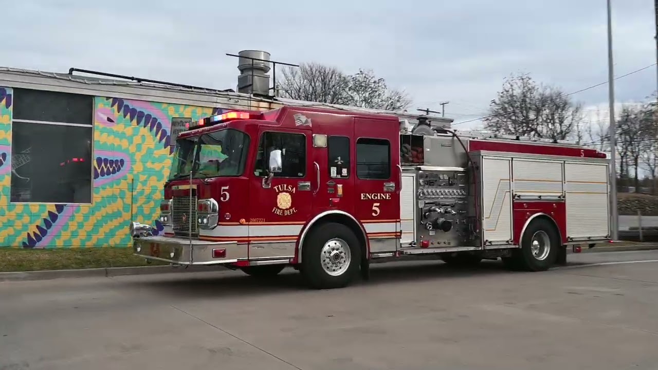 Tulsa Engine 5 Responding From Quarters