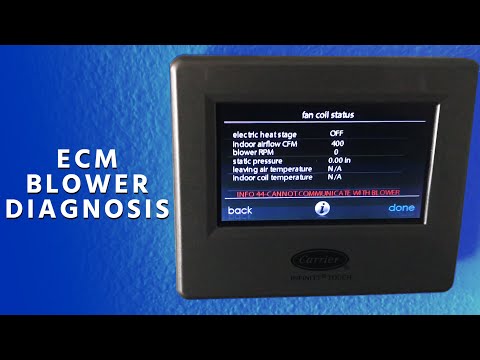 ECM Blower Diagnosis on a Carrier Infinity System (HVAC Variable Speed Blower Diagnosis)