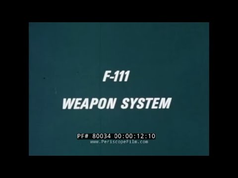 GENERAL DYNAMICS F-111 AARDVARK SUPERSONIC WEAPON SYSTEM "ATTACK RADAR MISSION PROFILE" 80034