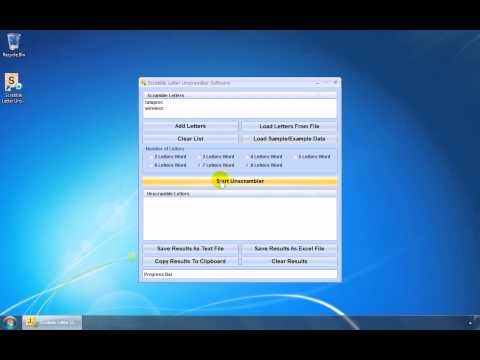 How To Use Scrabble Letter Unscrambler Software