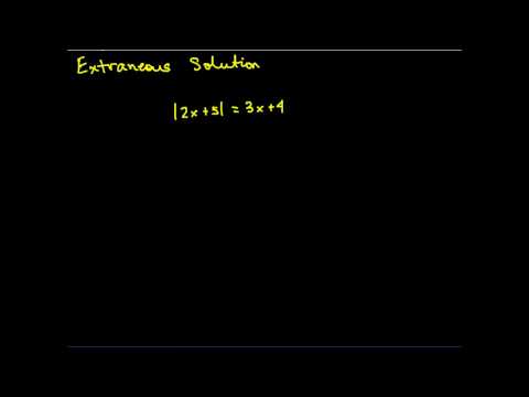 AA15B - Extraneous Solutions