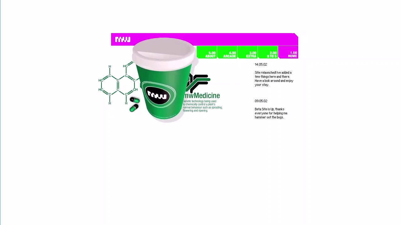 MattyWeb flash website in 2002