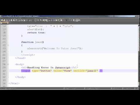 Learn Onerror In Javascript Tamil - Mind Luster