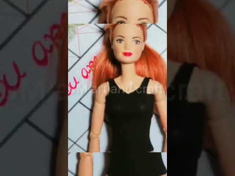 DIY doll dress π|Barbie workout dress | no sewing and No gluec |#shorts