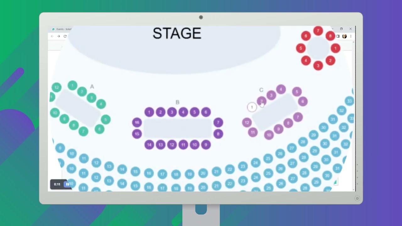 Venue Mapping Tool: Whole Table Booking