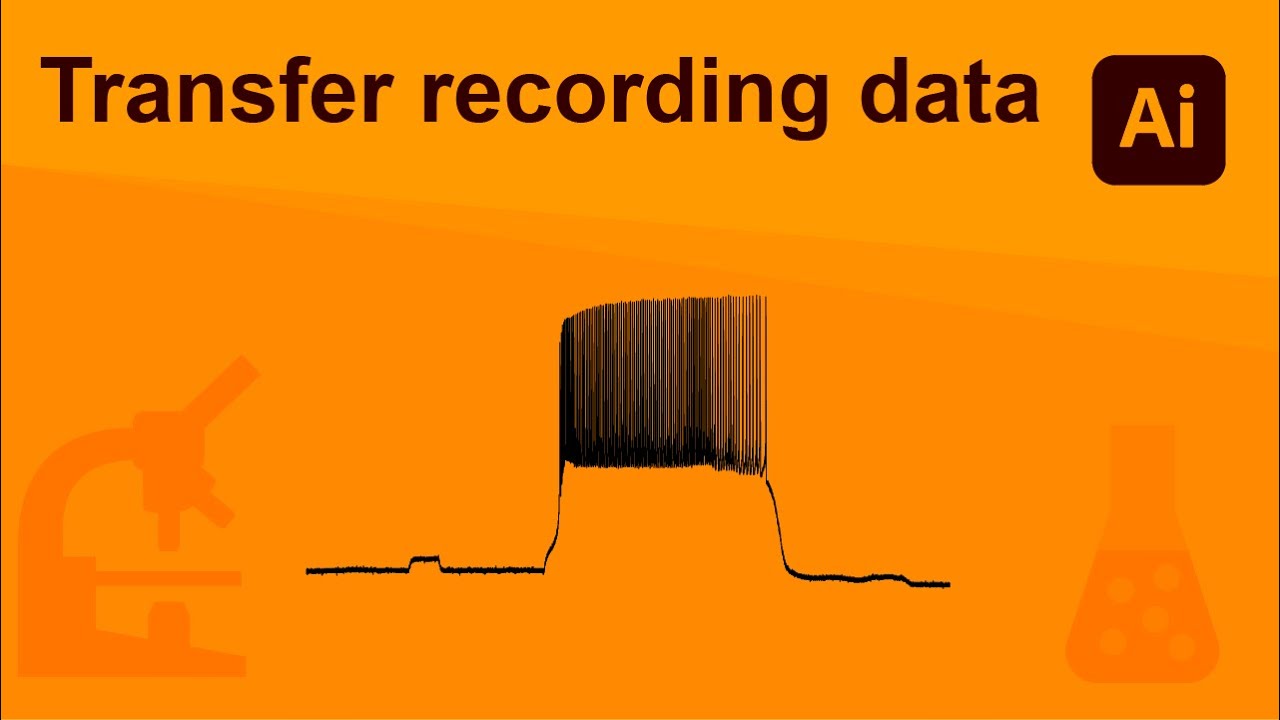 Transfer recording data into Adobe Illustrator