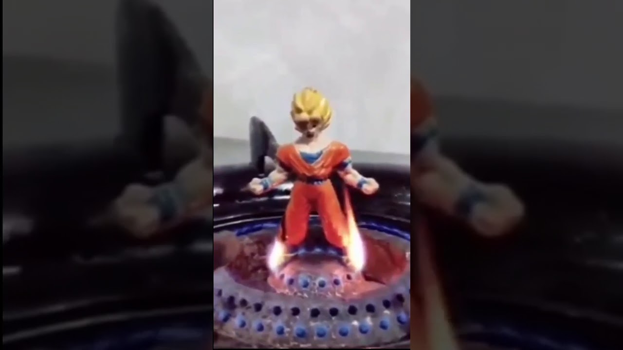 Goku super saiyan 2 on gas stove🤣