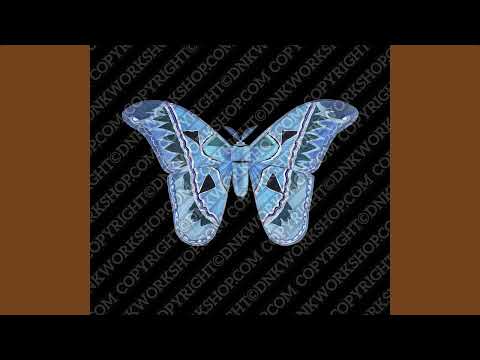 Classic Vintage Printable Wall Art Hand Drawn Painting Butterfly Attacus Atlas Moth Digital Download