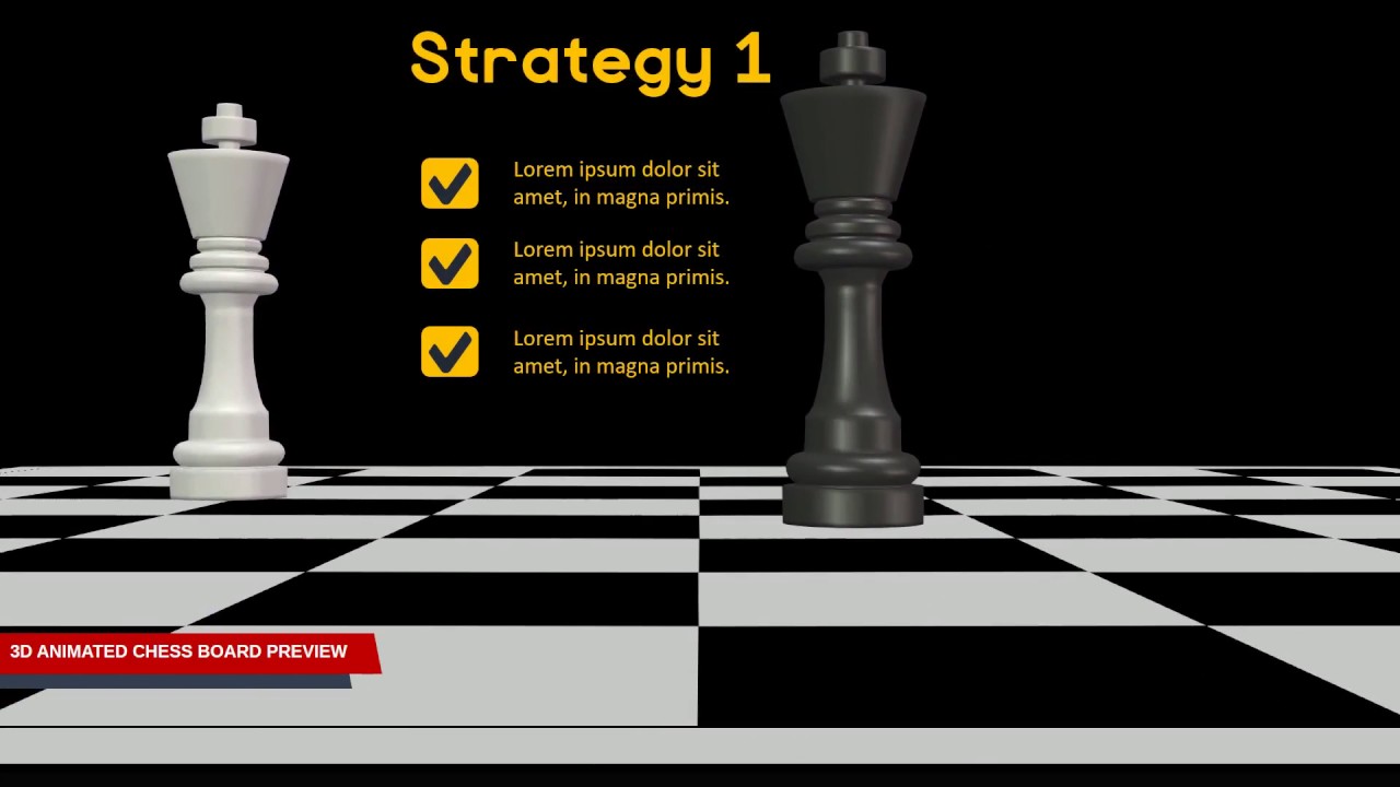 3D Chess Board Animation