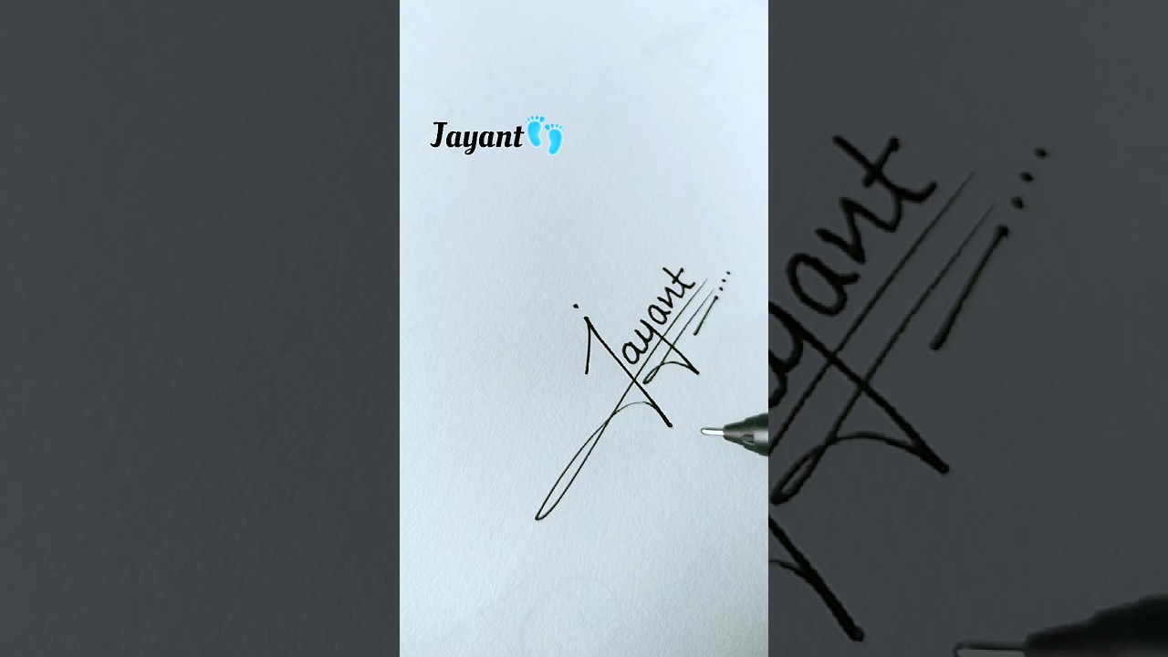 #jayant Comment your name.❤ #shorts #viralshorts #signature #trendingshorts