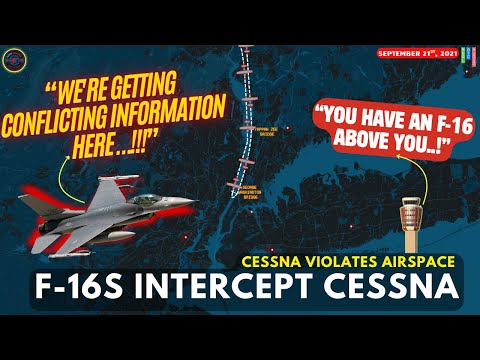 F-16 Fighter Jets Scramble Over US Army Cessna | Violates UN Restricted Airspace