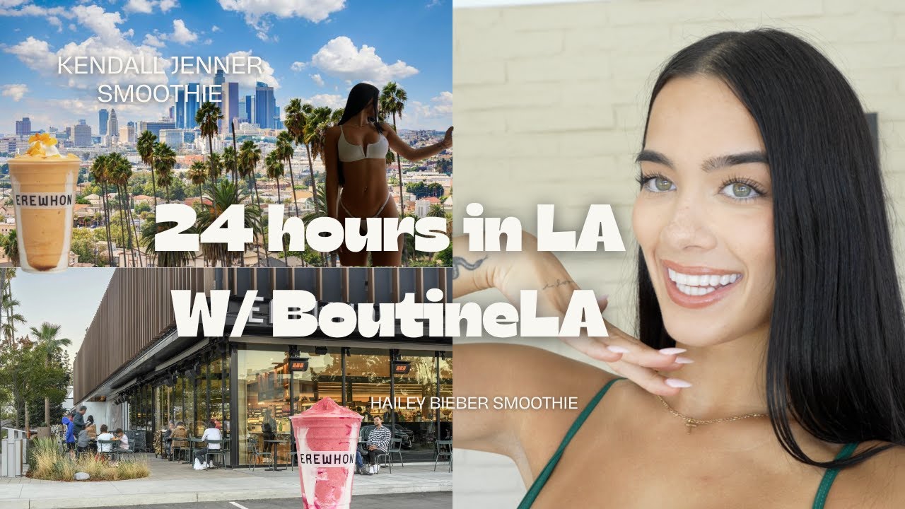 24 hours in LA for BoutineLA | Photoshoot, Hailey Bieber & Kendall Jenner Erewhon Smoothie and etc.