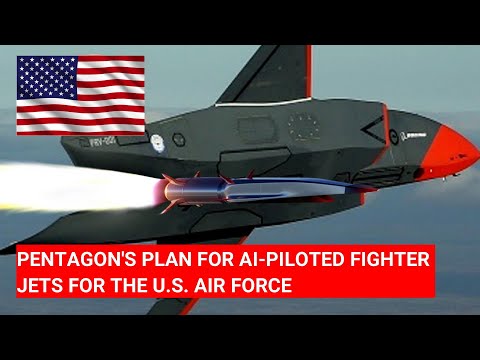 PENTAGON'S PLAN FOR AI-PILOTED FIGHTER JETS FOR THE U.S. AIR FORCE #USA #USAIRFORCE #MQ28 #GHOSTBAT