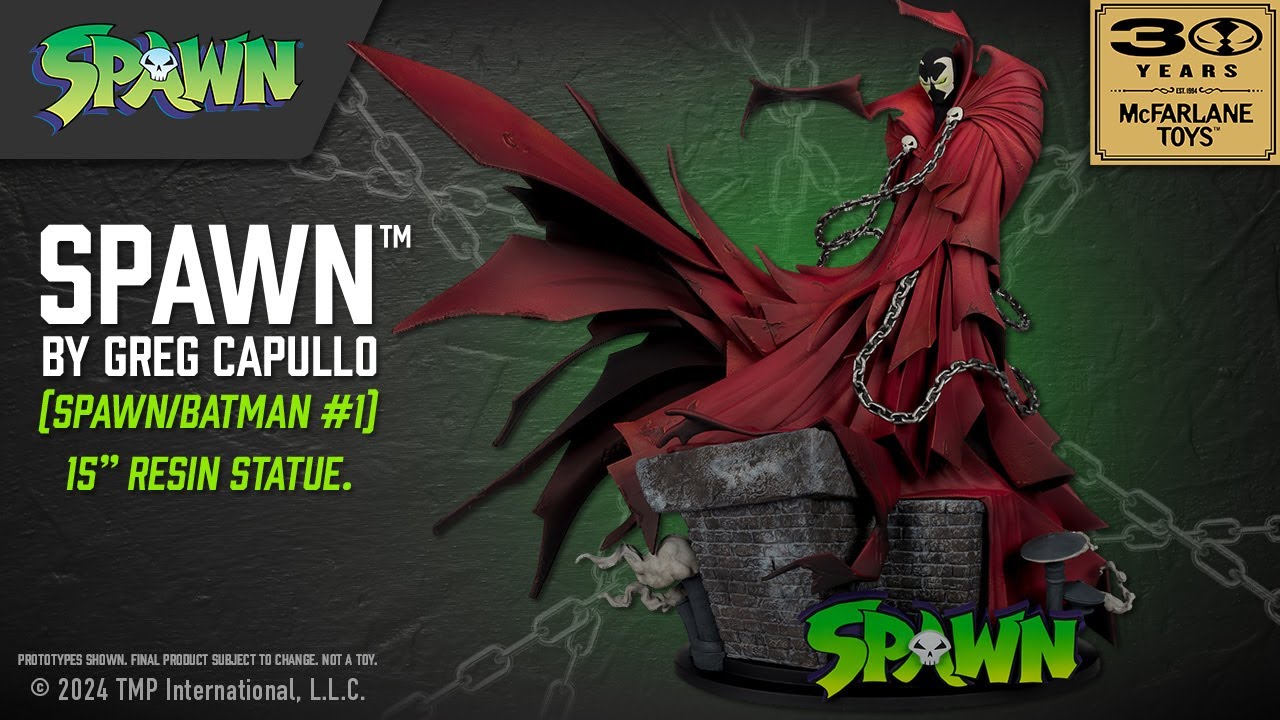 NEW Spawn™ by Greg Capullo (Spawn/Batman #01) Resin Statue | Action Figure Showcase