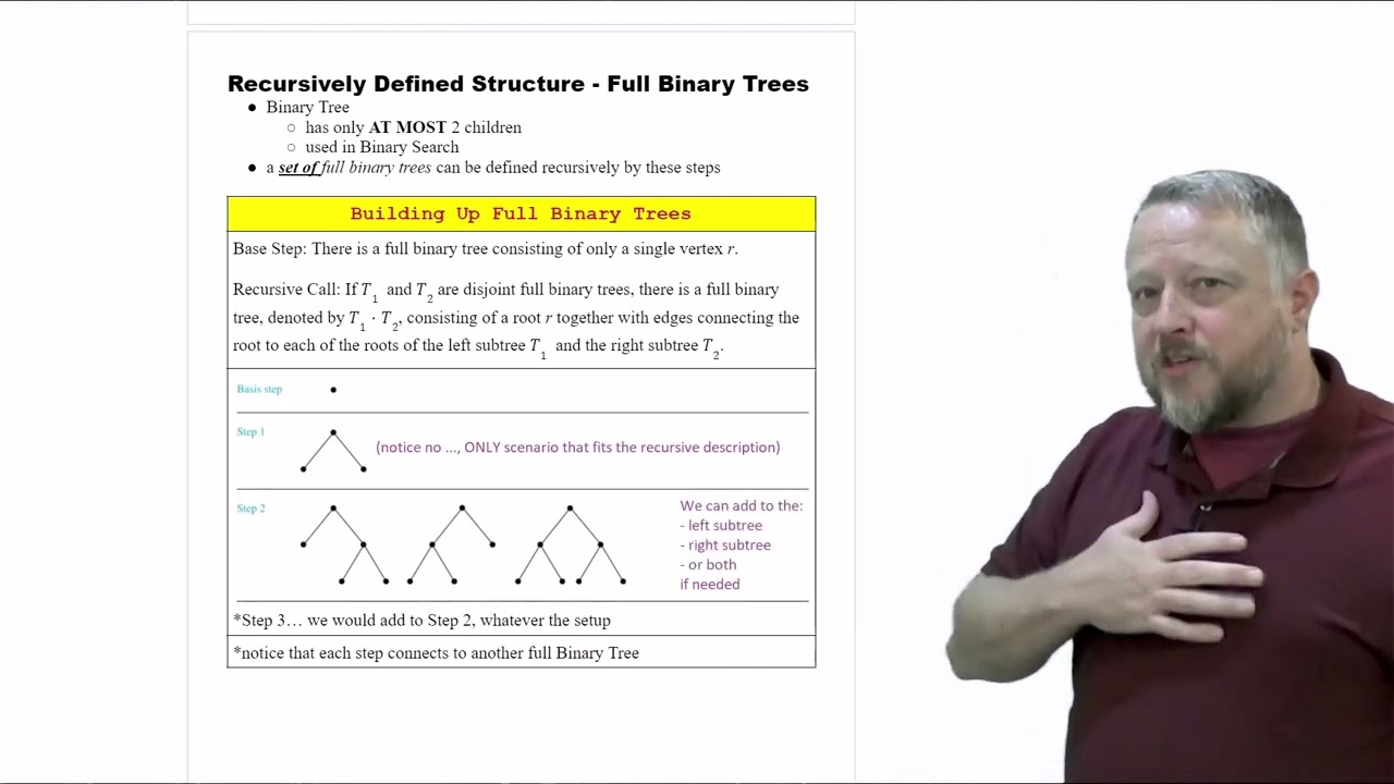 9 - Recursively Defined Structure - Full Binary Trees