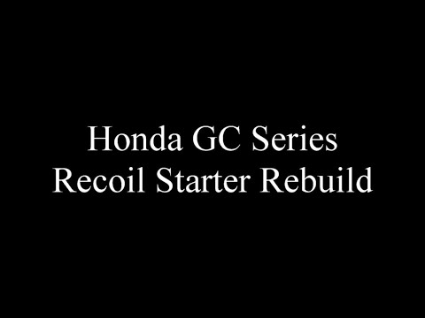 Honda GC Series Starter Rebuild