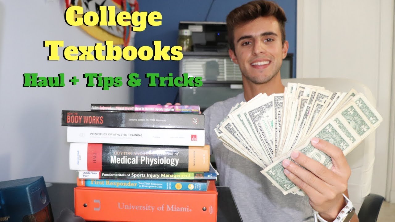 COLLEGE TEXTBOOK HAUL + TIPS & TRICKS TO SAVE $$MONEY$$