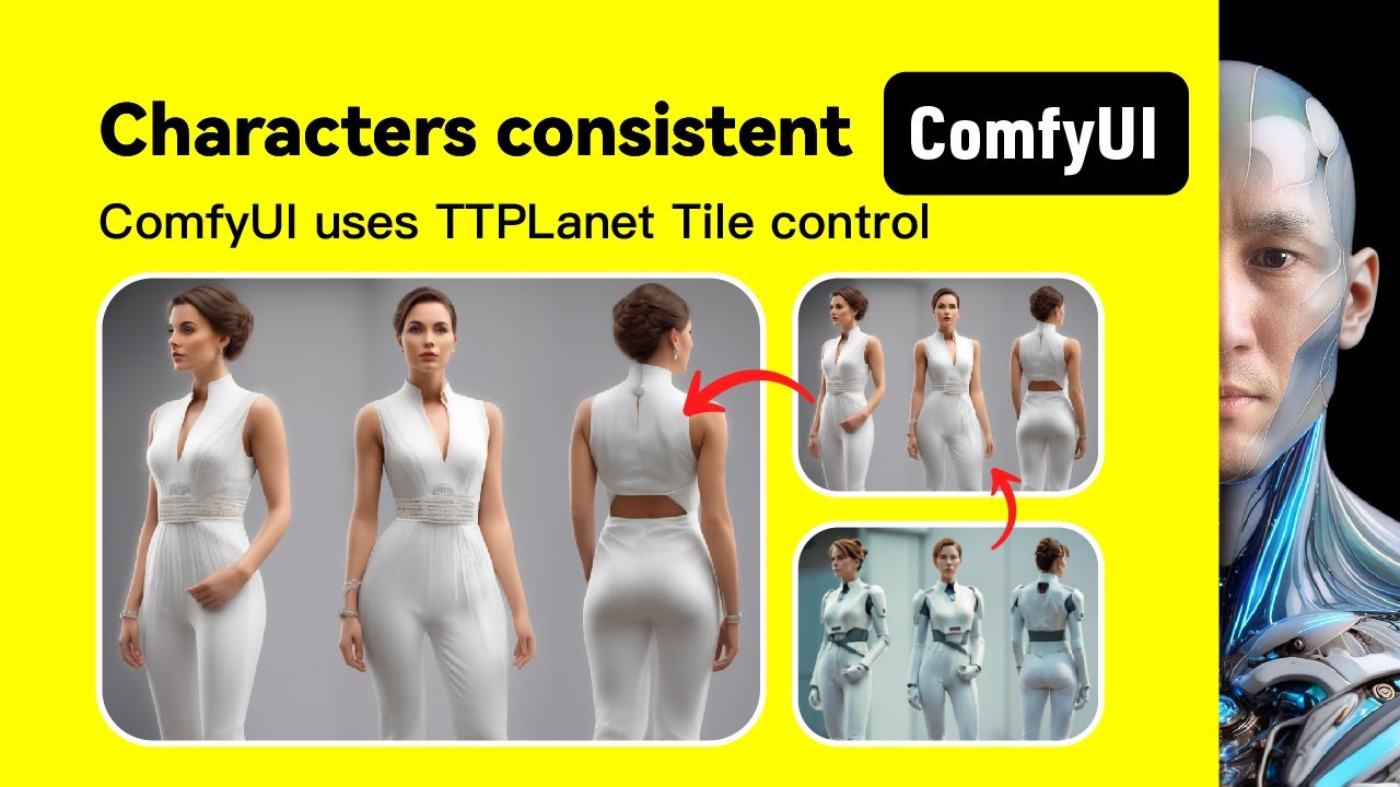 ComfyUI Characters consistent ComfyUI uses TTPLanet Tile Control similarity workflow and install