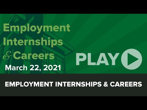 Employment, Internships, and Careers