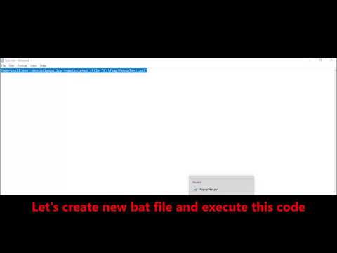 Bat File to execute PowerShell