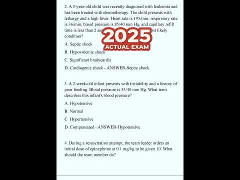 AHA PALS Pediatric Advanced Life Support 2025 Exam with 100 accurate and verified questions covering