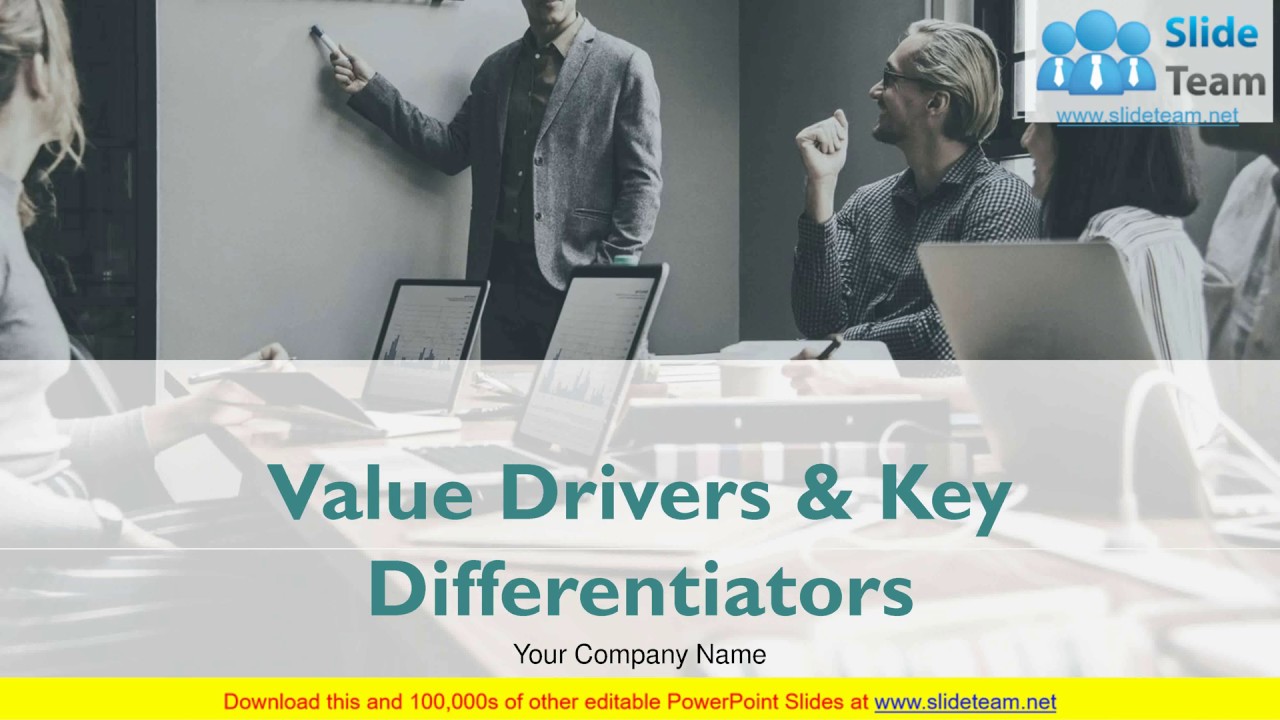 Value Drivers And Key Differentiators PowerPoint Presentation Slides