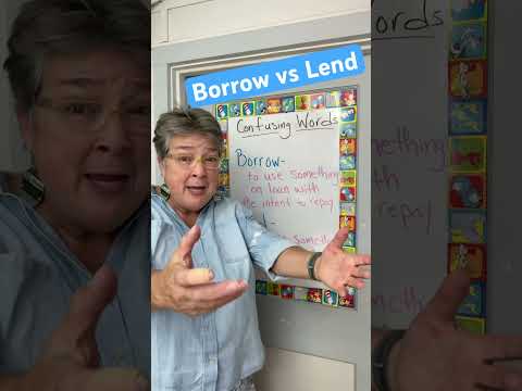 What’s the Difference Between Borrow and Lend? #english #teacher #languagelearning