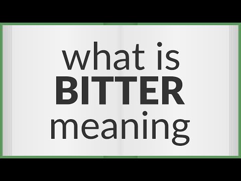 Bitter | meaning of Bitter